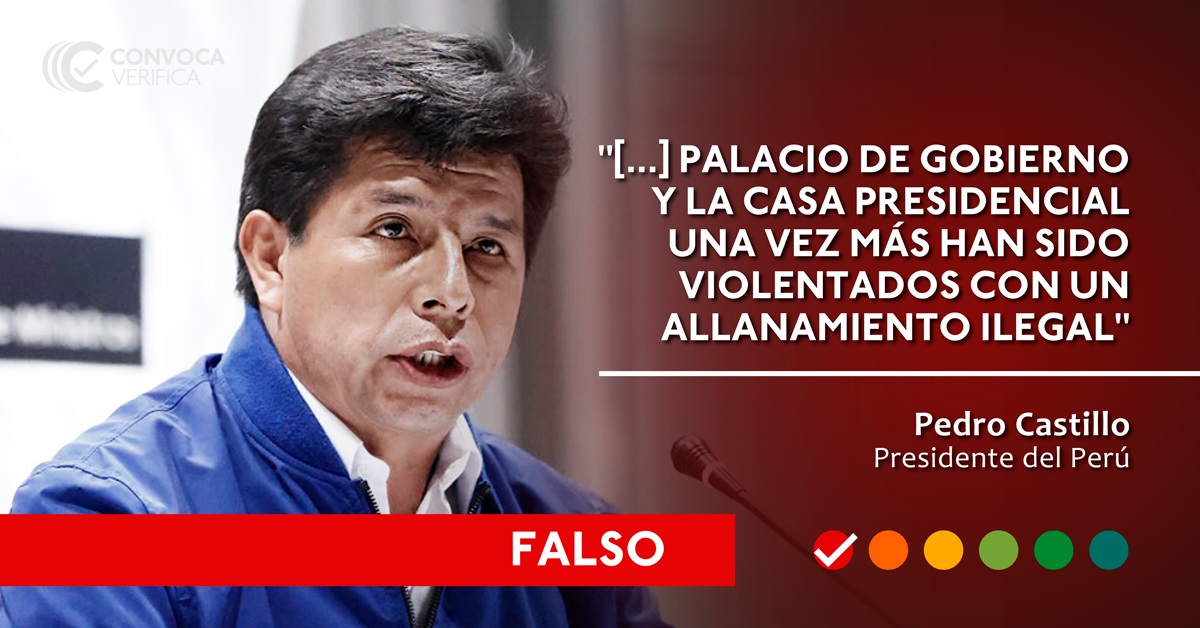 Es falso que el último allanamiento a Palacio de Gobierno fuera ilegal ...
