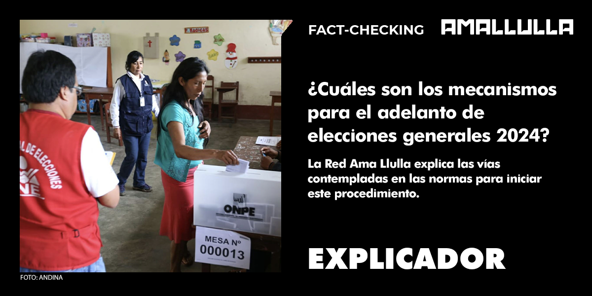¿Cuáles son los mecanismos para el adelanto de elecciones generales 2024? | Convoca